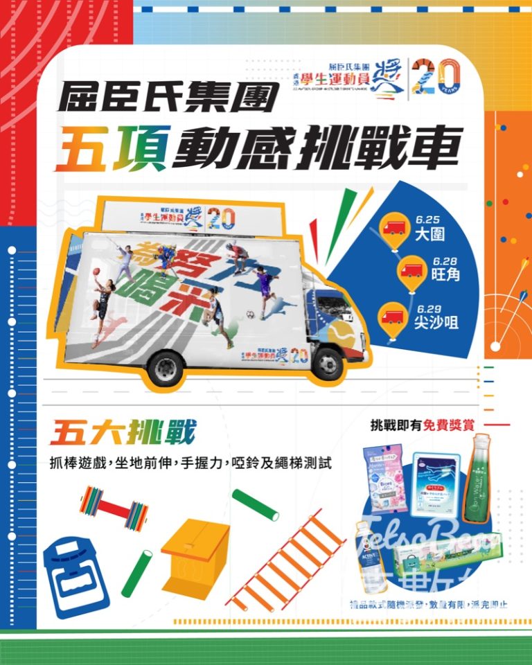 Jetso Bear - 「屈臣氏集團香港學生運動員獎」五項動感挑戰車 送精美禮品